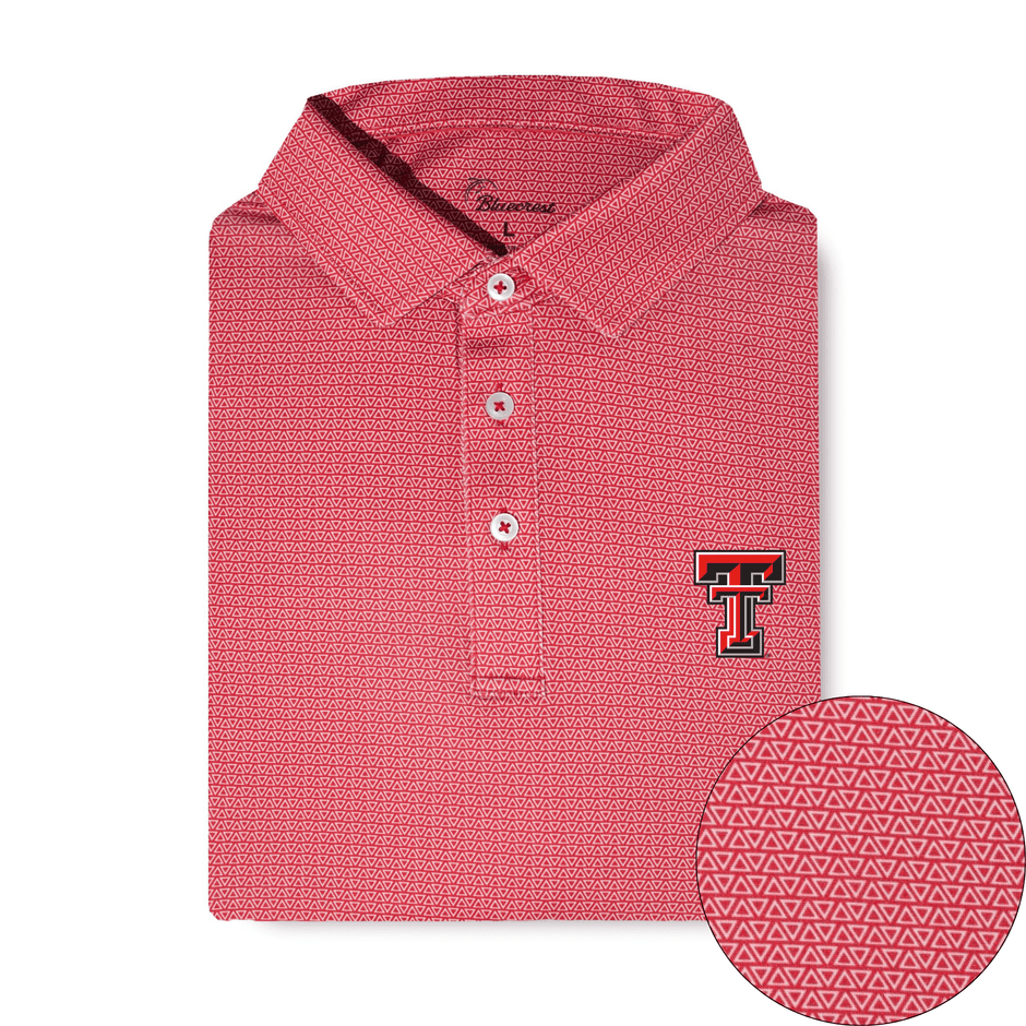 The Apex Print Performance Polo - Texas Tech – Bluecrest